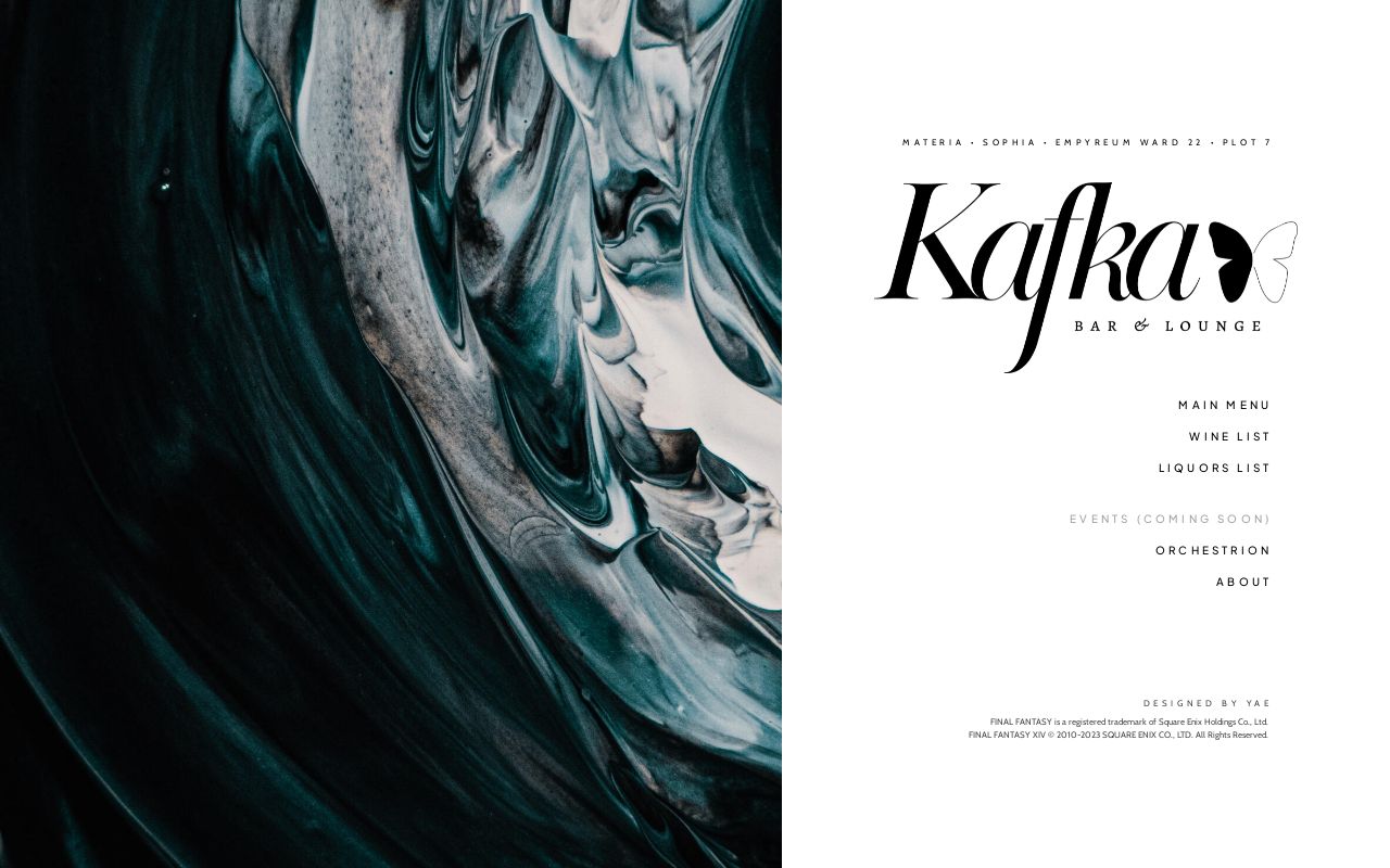 Kafka • Bar & Lounge